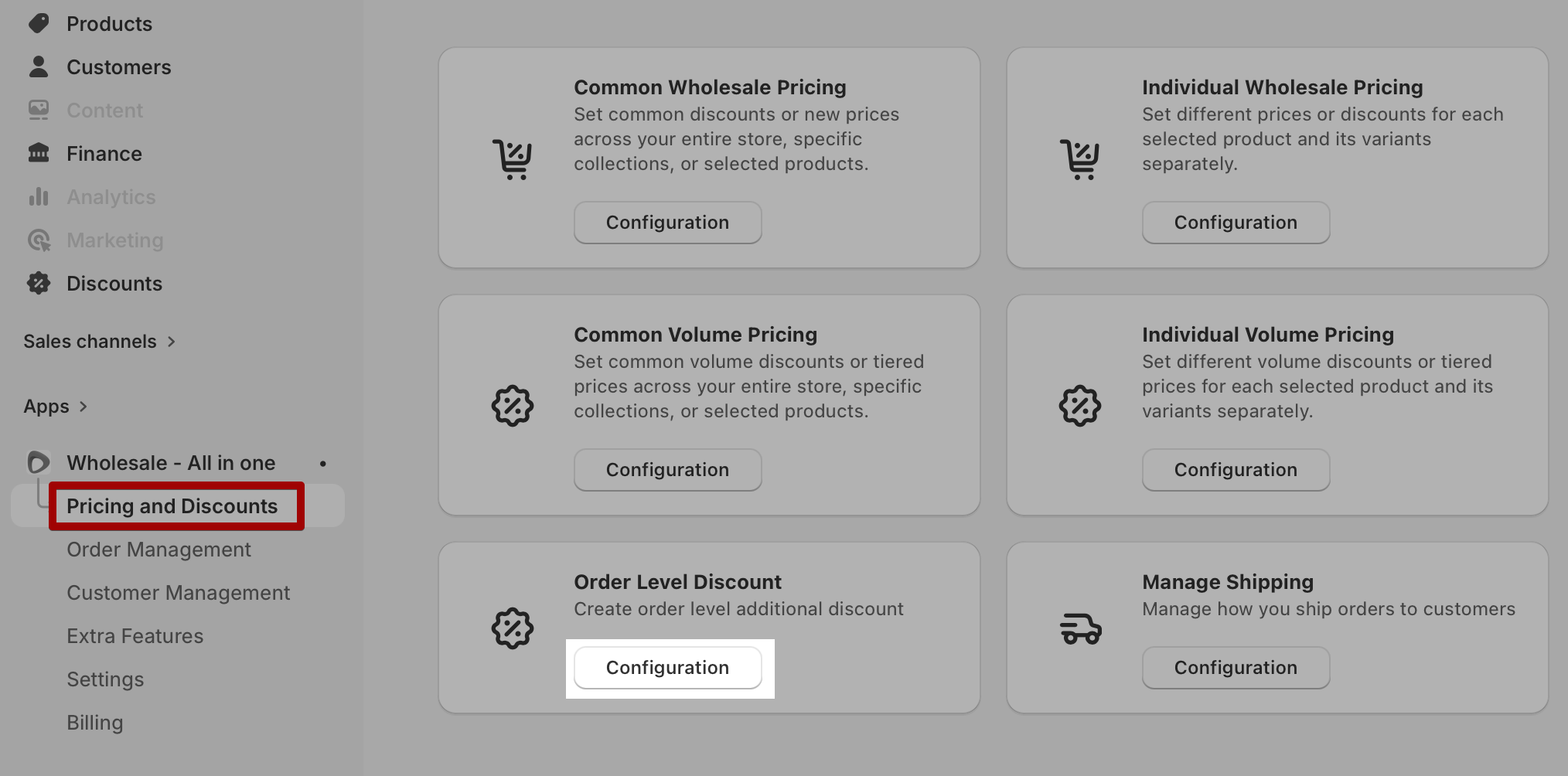 Order Level Discount – Wholesale All In One Help Center